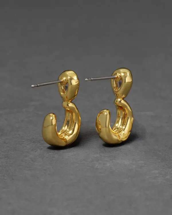 Alexis Bittar Asterales Teardrop Huggie Hoop Earrings
