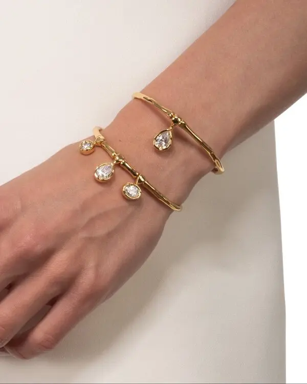 Alexis Bittar Asterales Triple Charm Cuff Bracelet
