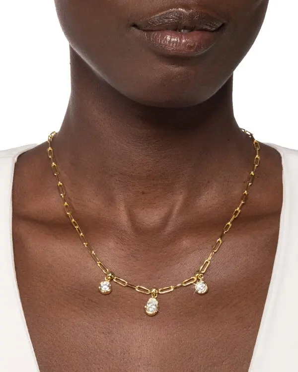 Alexis Bittar Asterales Triple Charm Necklace - Gold