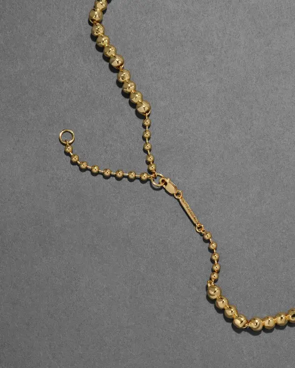 Alexis Bittar Asterales Crystal Charm Ball Chain Necklace