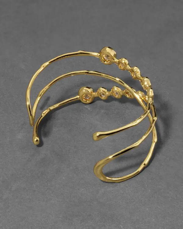 Alexis Bittar Asterales Crystal Orbiting Cuff Bracelet
