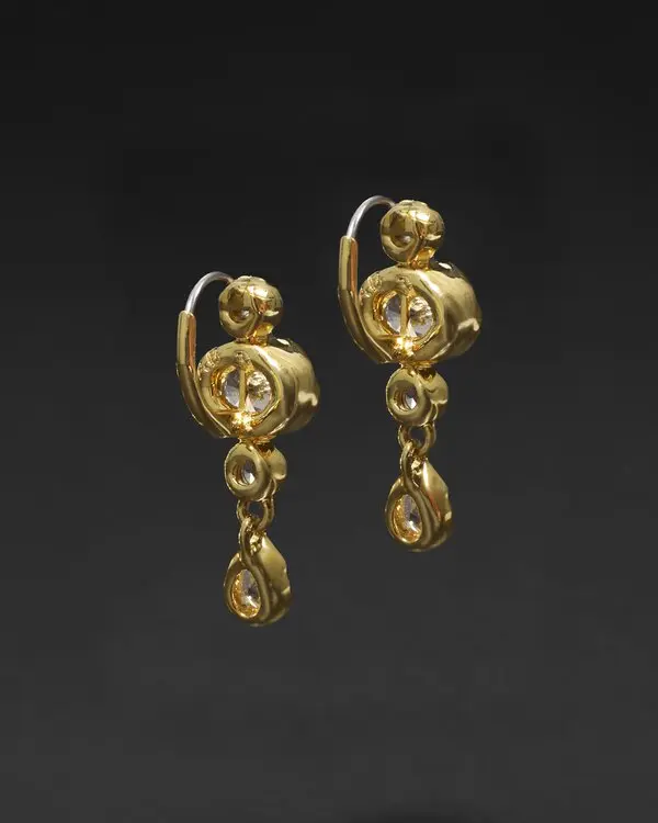 Alexis Bittar Asterales Crystal Drop Leverback Earrings