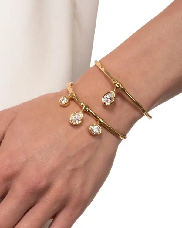 Alexis Bittar Asterales Solitaire Charm Cuff Bracelet