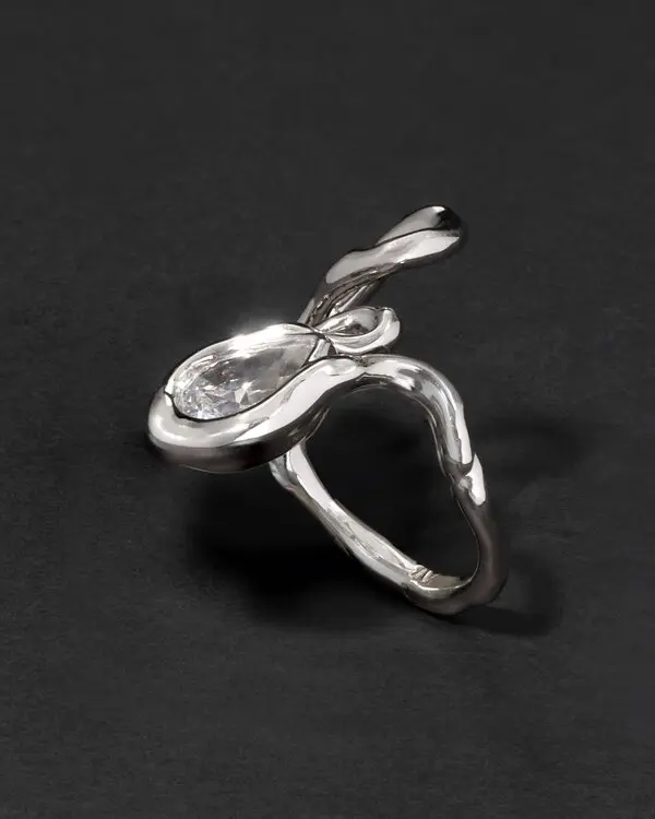 Alexis Bittar Asterales Floating Cz Vine Ring