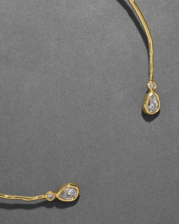 Alexis Bittar Asterales Crystal Capped Skinny Collar Necklace