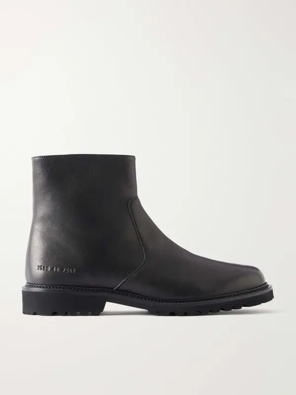 COMMON PROJECTS Leather Boots - Black