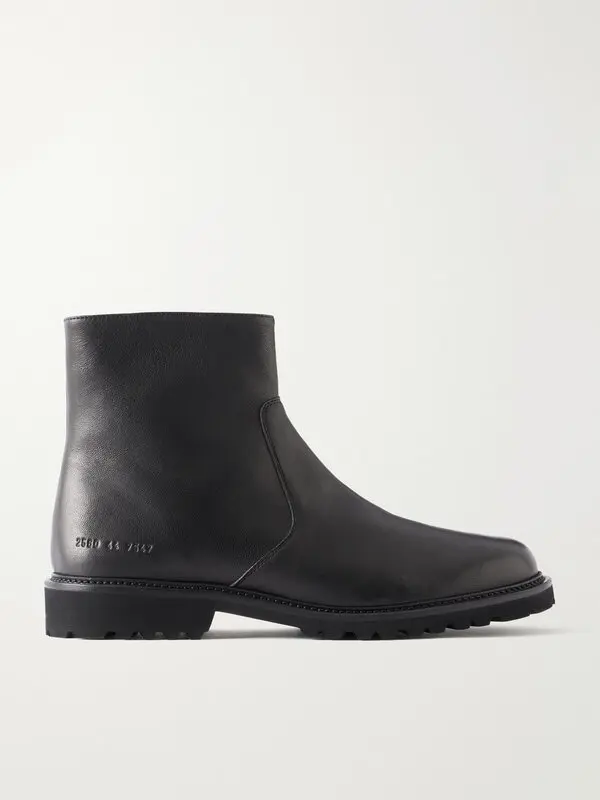 COMMON PROJECTS Leather Boots - Black