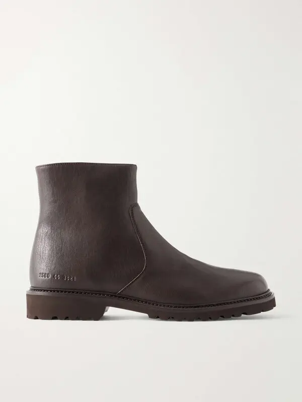 COMMON PROJECTS Leather Boots - Brown