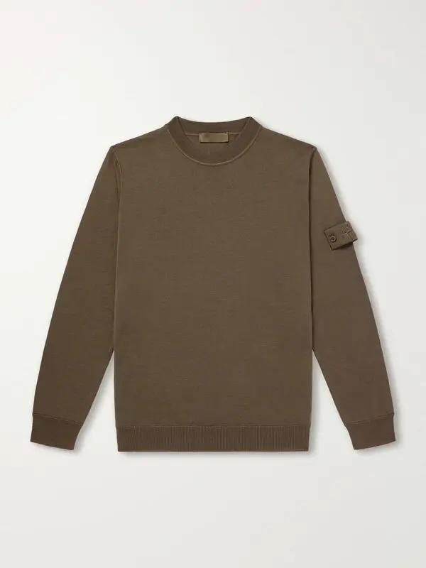 Stone Island Ghost Knitted Virgin Wool Sweater