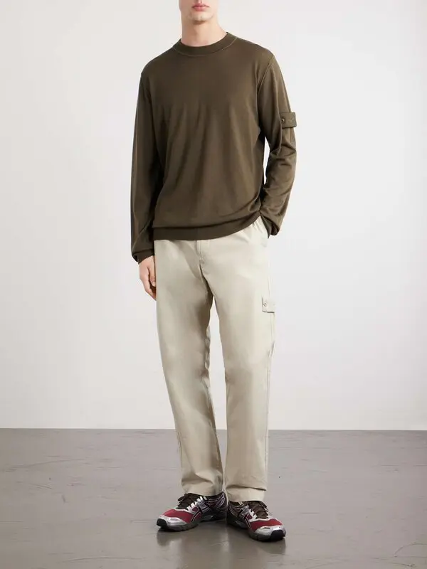 Stone Island Ghost Knitted Virgin Wool Sweater