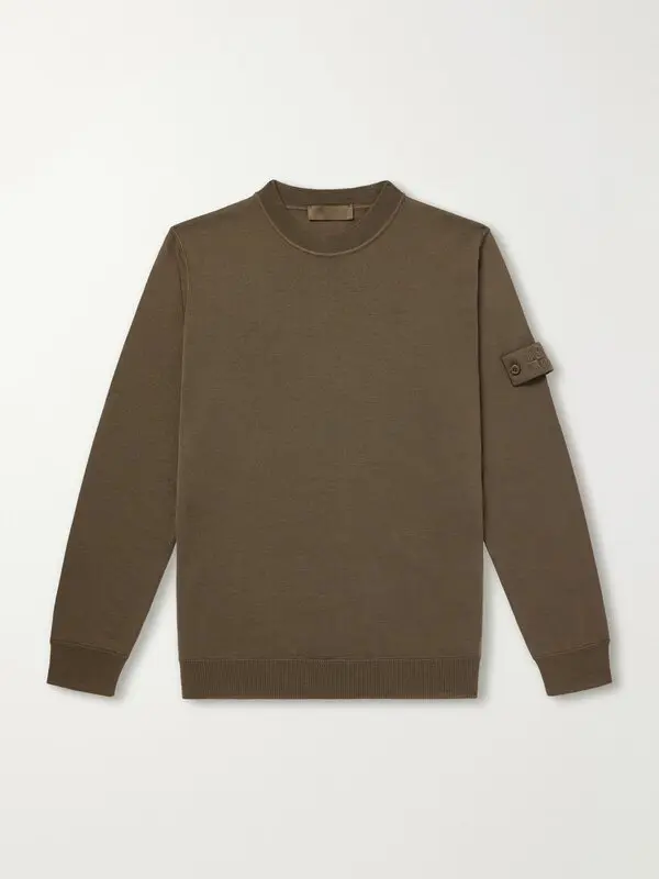 Stone Island Ghost Knitted Virgin Wool Sweater