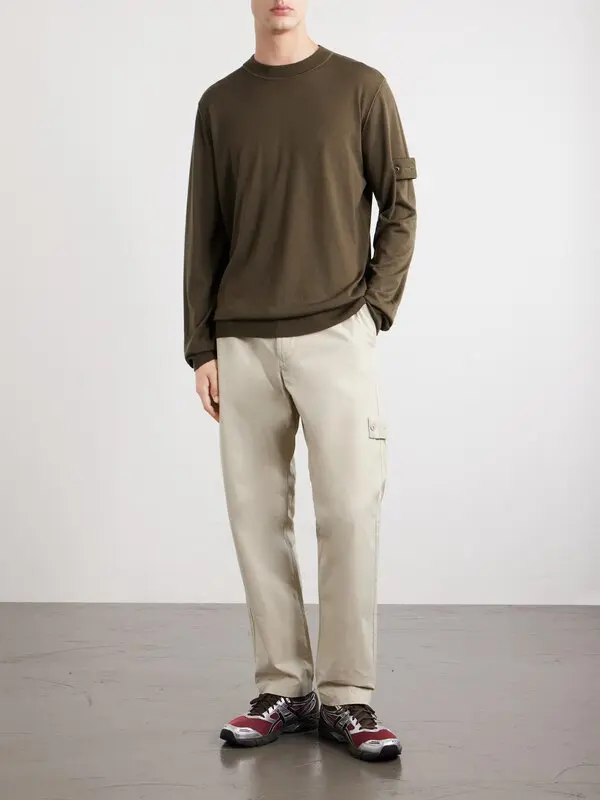 Stone Island Ghost Knitted Virgin Wool Sweater