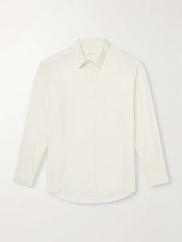 KAPTAIN SUNSHINE Cotton And Silk-blend Twill Shirt