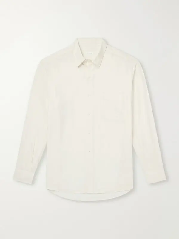 KAPTAIN SUNSHINE Cotton And Silk-blend Twill Shirt