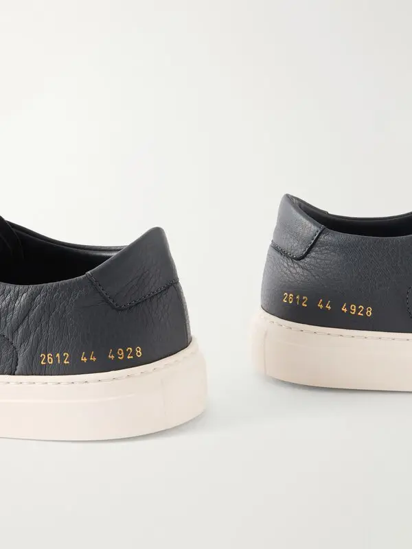 COMMON PROJECTS Achilles Full-grain Leather Sneakers - Blue