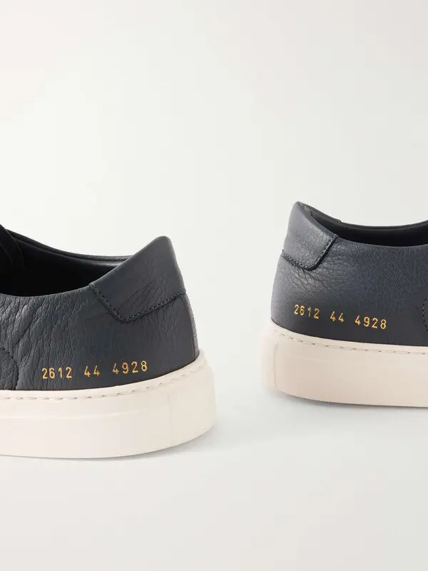 COMMON PROJECTS Achilles Full-grain Leather Sneakers - Navy