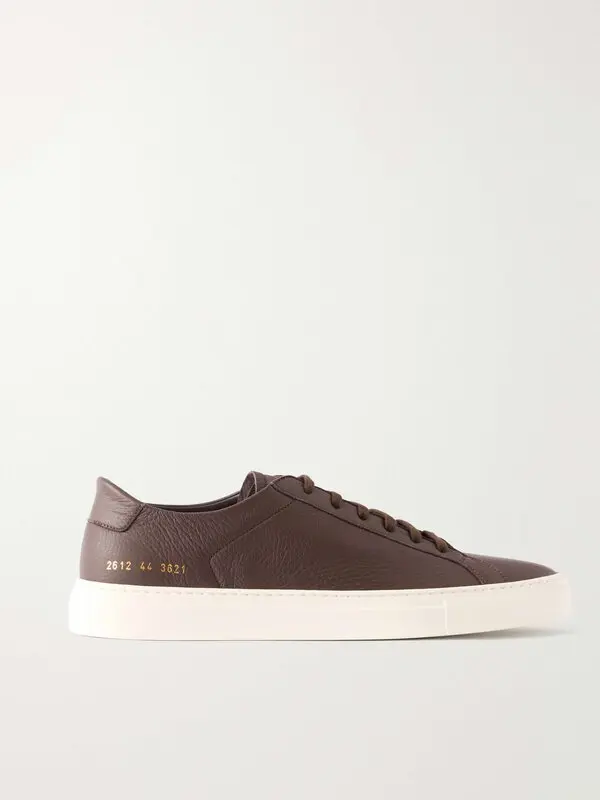 COMMON PROJECTS Achilles Full-grain Leather Sneakers - Brown