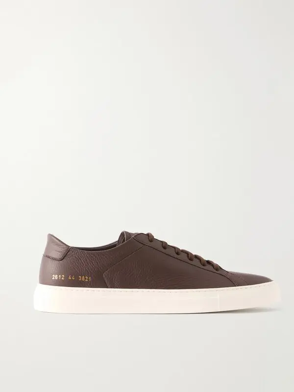 COMMON PROJECTS Achilles Full-grain Leather Sneakers - Brown