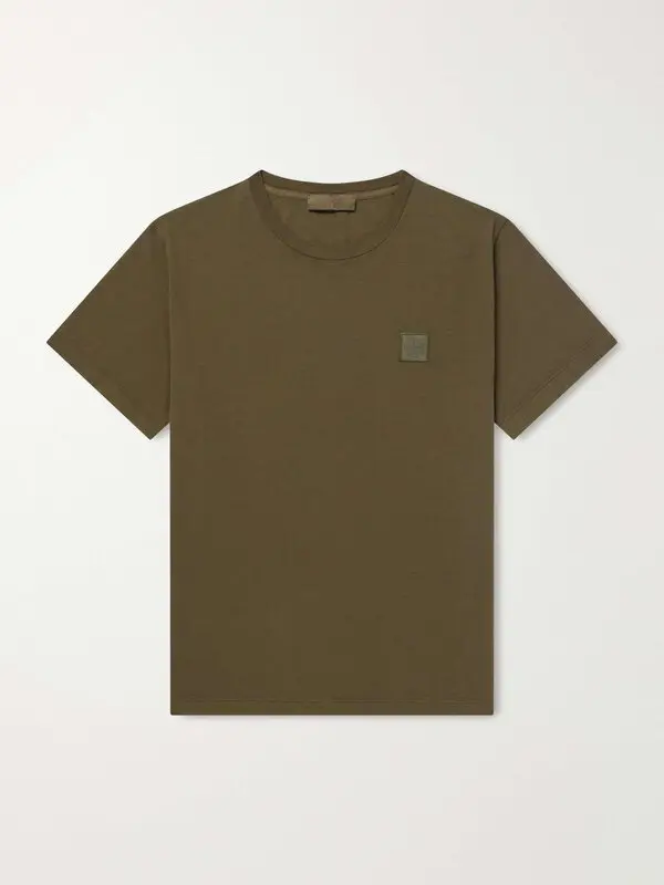 Stone Island Ghost Logo-appliquéd Cotton-jersey T-shirt
