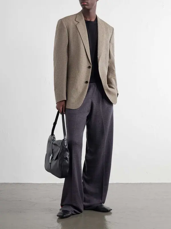Gucci Jackie Flap Full-grained Leather Messenger Bag