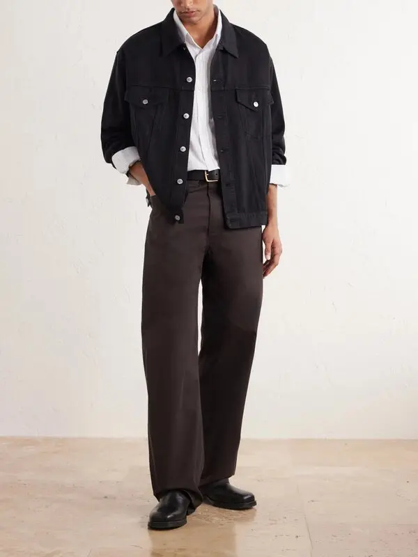 De Bonne Facture Gardian Straight-leg Cotton-twill Trousers
