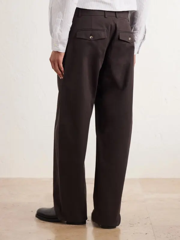 De Bonne Facture Gardian Straight-leg Cotton-twill Trousers