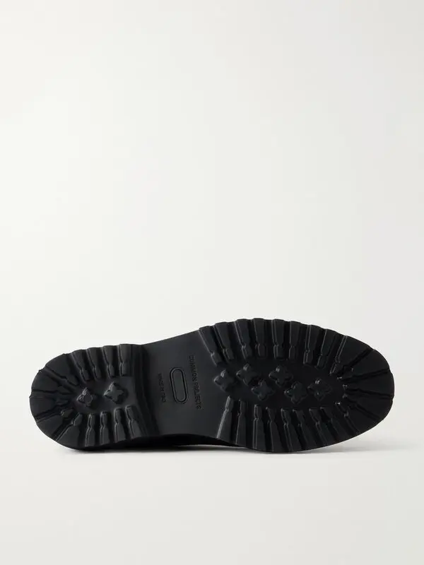 COMMON PROJECTS Hiker Low Suede-trimmed Full-grain Leather Hiking Boots