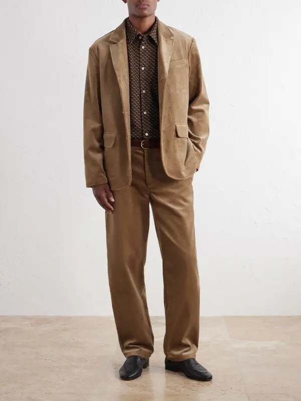 De Bonne Facture Straight-leg Cotton-corduroy Suit Trousers