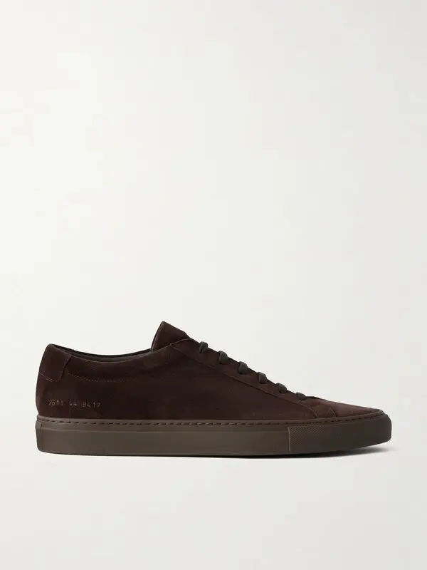 COMMON PROJECTS Achilles Suede Sneakers - Brown