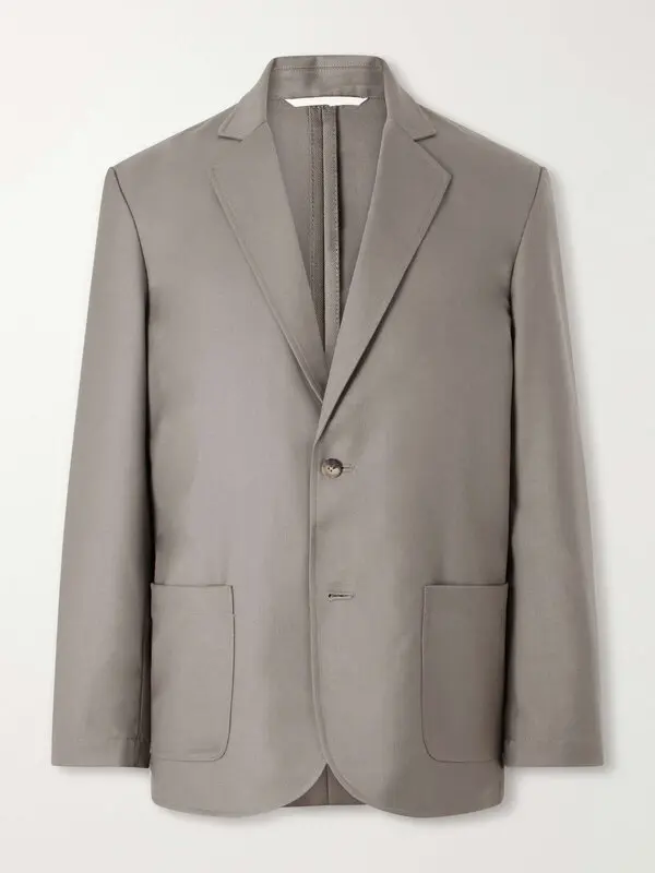 De Bonne Facture Writers Virgin Wool Suit Jacket - Green