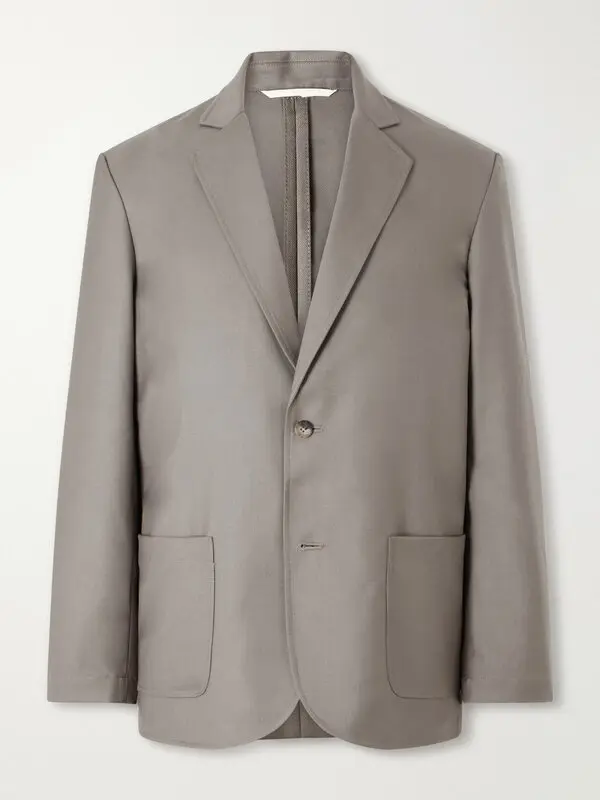 De Bonne Facture Writers Virgin Wool Suit Jacket - Green