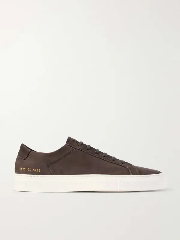 COMMON PROJECTS Achilles Nubuck Sneakers - Brown