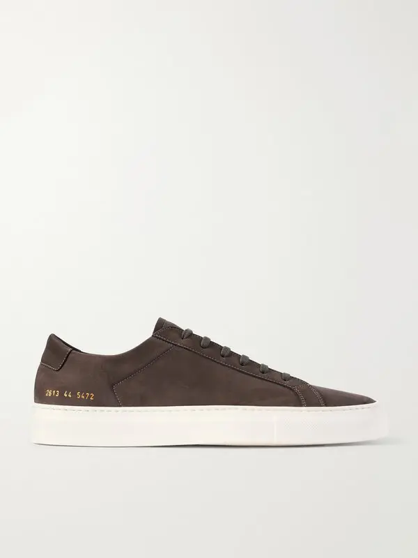 COMMON PROJECTS Achilles Nubuck Sneakers - Brown