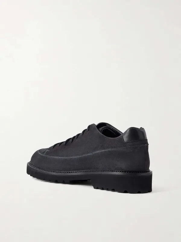 COMMON PROJECTS Leather-trimmed Suede Hiking Boots