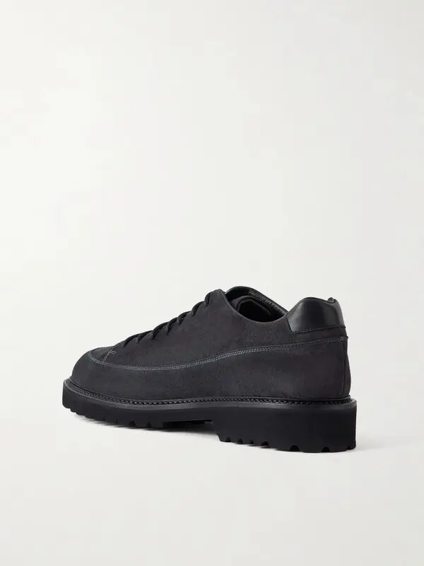 COMMON PROJECTS Leather-trimmed Suede Hiking Boots