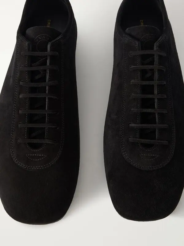 Dries Van Noten Suede Sneakers - Black