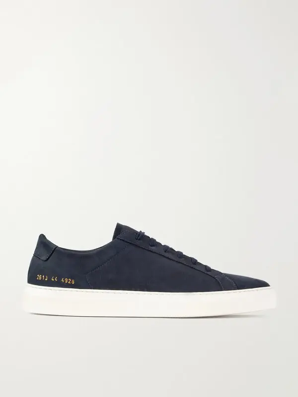 COMMON PROJECTS Achilles Nubuck Sneakers - Blue