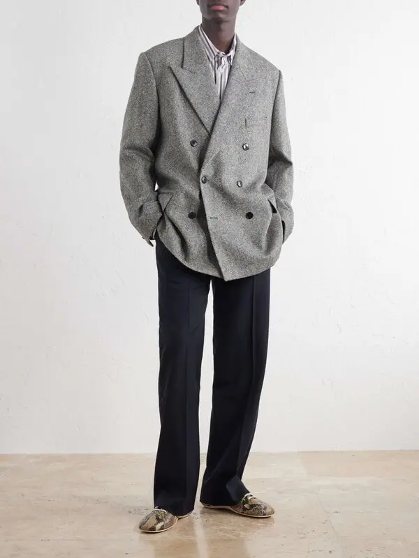 Dries Van Noten Double-breasted Wool Blazer