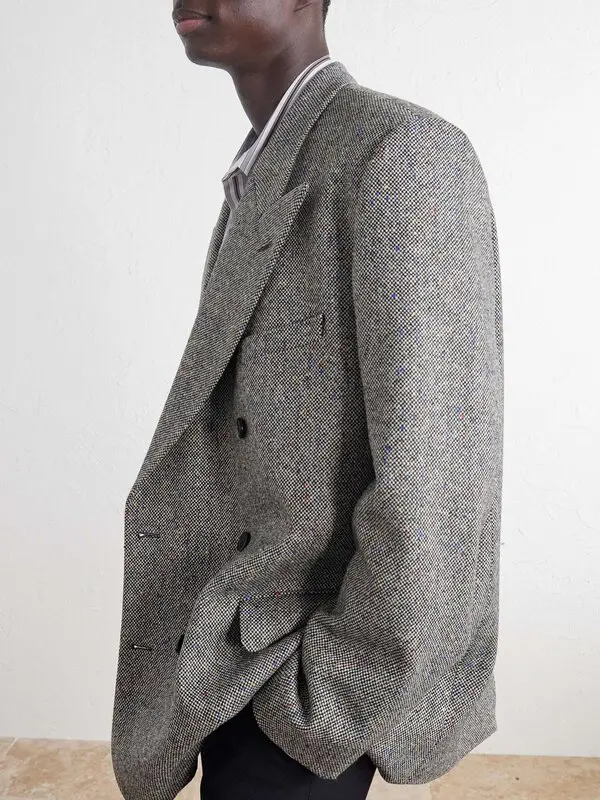 Dries Van Noten Double-breasted Wool Blazer