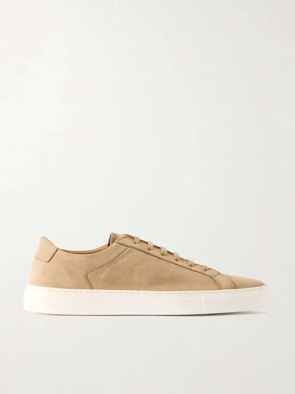 COMMON PROJECTS Achilles Nubuck Sneakers - Tan