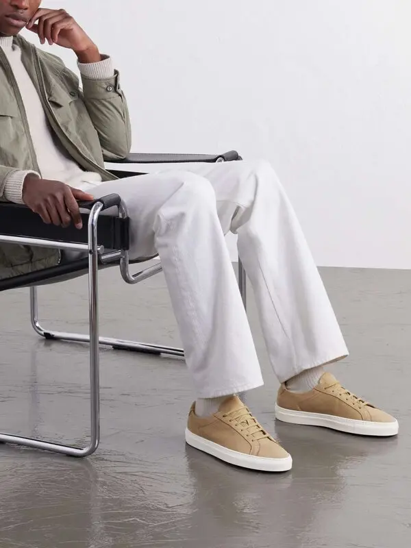 COMMON PROJECTS Achilles Nubuck Sneakers - Tan