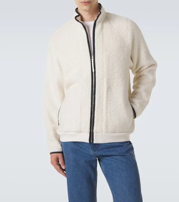 Gabriela Hearst August Alpaca, Cashmere, And Wool-blend Fleece Jacket