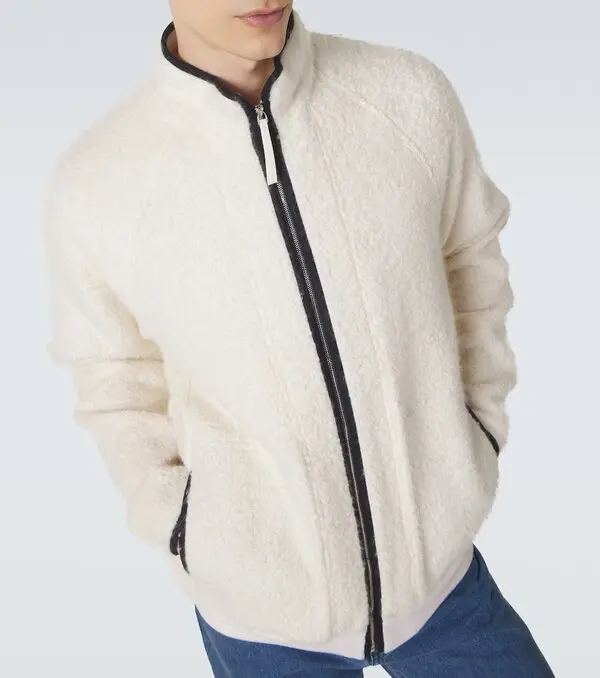 Gabriela Hearst August Alpaca, Cashmere, And Wool-blend Fleece Jacket