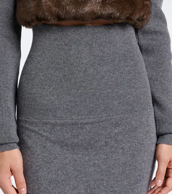 Stella McCartney Knitted Wool Pencil Skirt