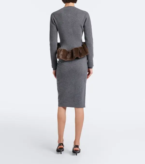 Stella McCartney Knitted Wool Pencil Skirt