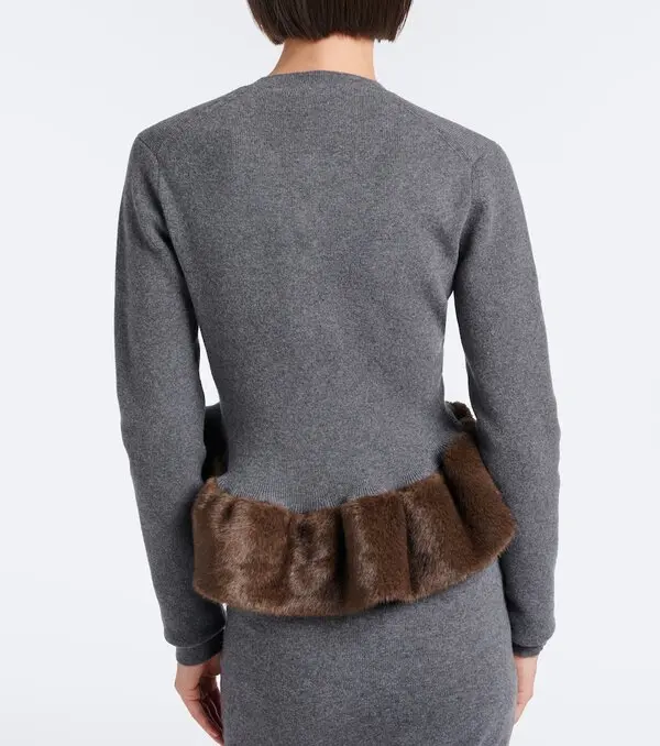 Stella McCartney Peplum Wool-blend Sweater