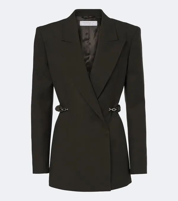 Gabriela Hearst Epona Chain-detail Virgin Wool Blazer - Green