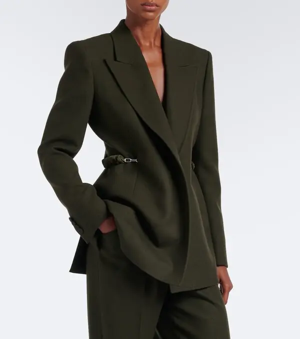Gabriela Hearst Epona Chain-detail Virgin Wool Blazer