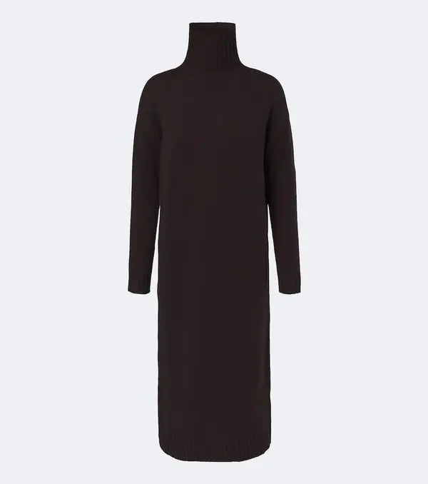 Max Mara Wool And Cashmere Sweater Dress - Brown