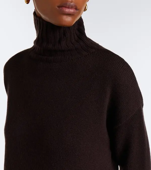 Max Mara Wool And Cashmere Sweater Dress - Brown